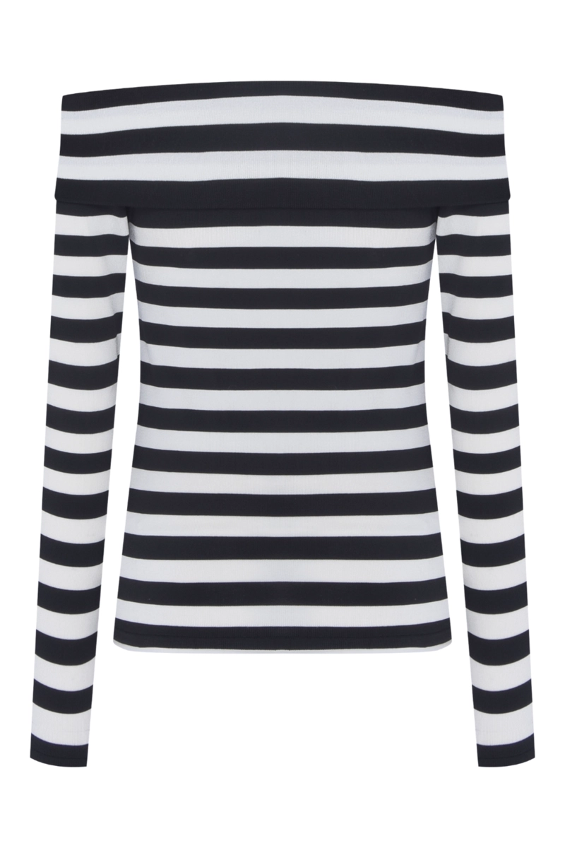 BLUSA OMBRO A OMBRO LISTRADA - BLUSA OMBRO A OMBRO - BLUSA